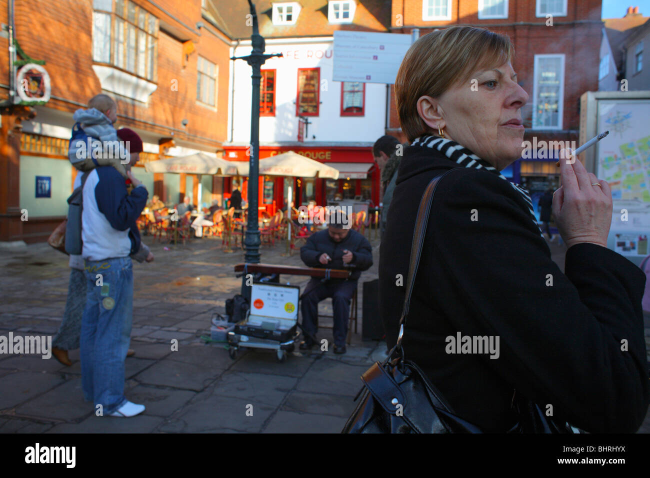Woman smoking cigarette in hi-res stock photography and images - Alamy