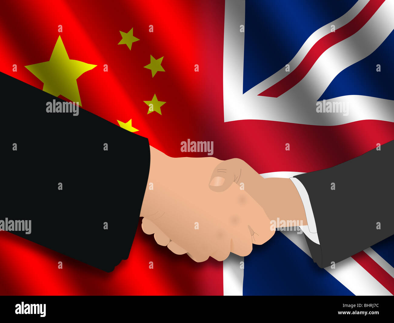 Chinese british flag hi-res stock photography and images - Alamy