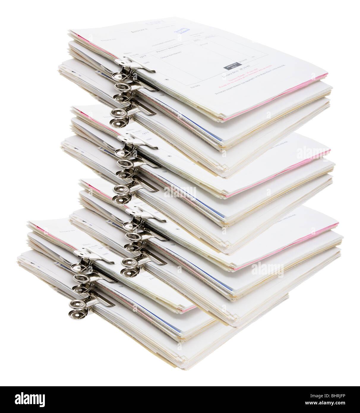Stack of Business Documents Stock Photo - Alamy