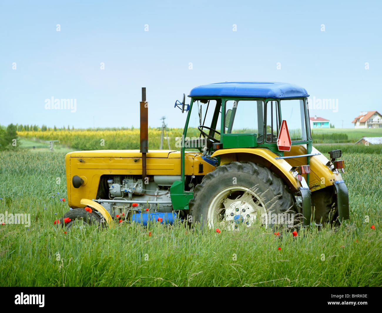 Tractor ploughing soil in field hi-res stock photography and images - Alamy