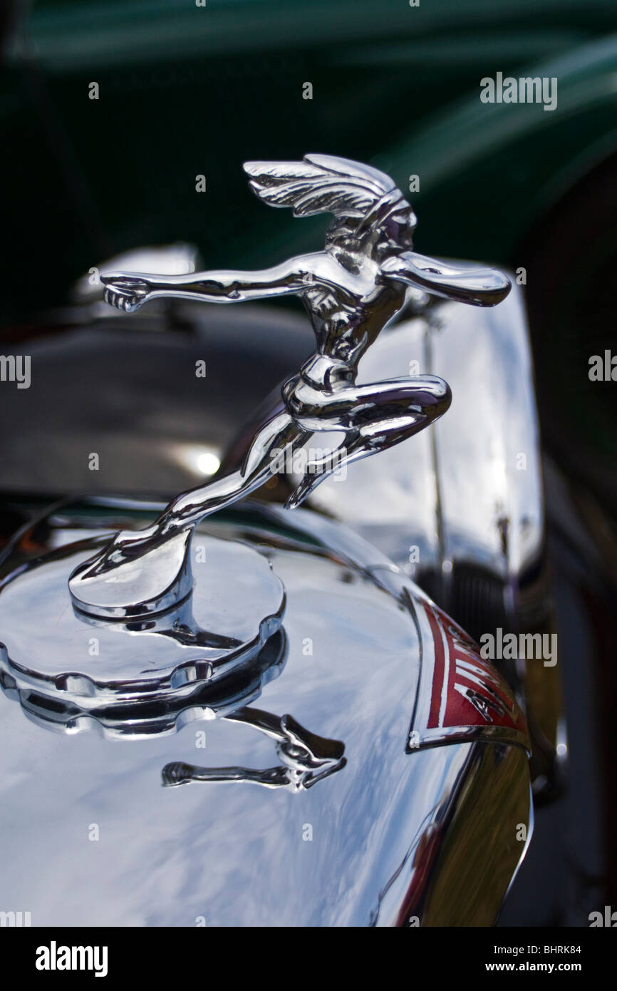 Alvis bonnet emblem Stock Photo - Alamy