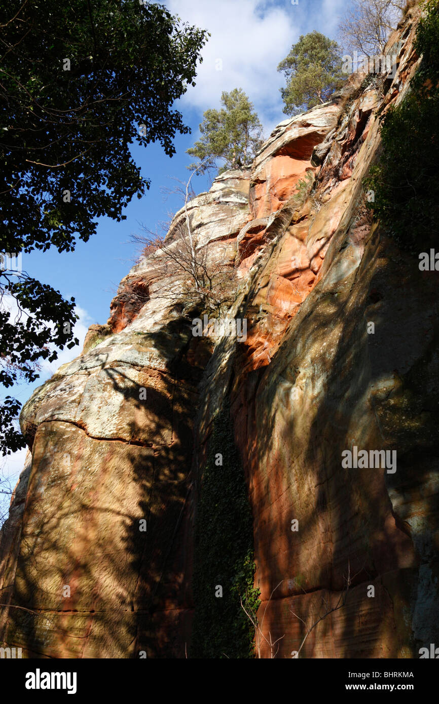 Red sandstone cliffs in uk hi-res stock photography and images - Alamy