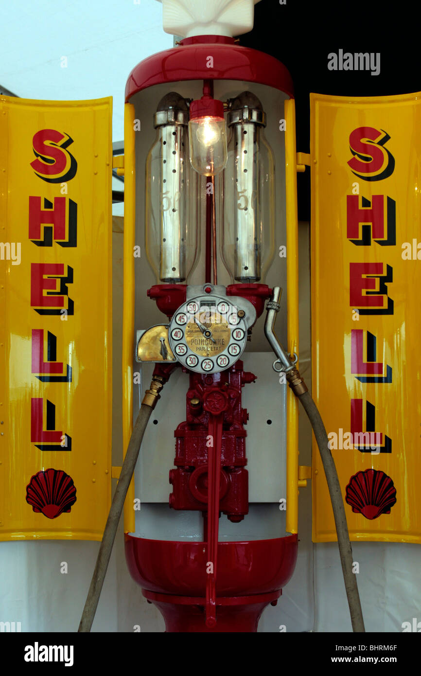 Restored Shell petrol pump Stock Photo - Alamy Restored Shell petrol pump Stock Photo - Alamy