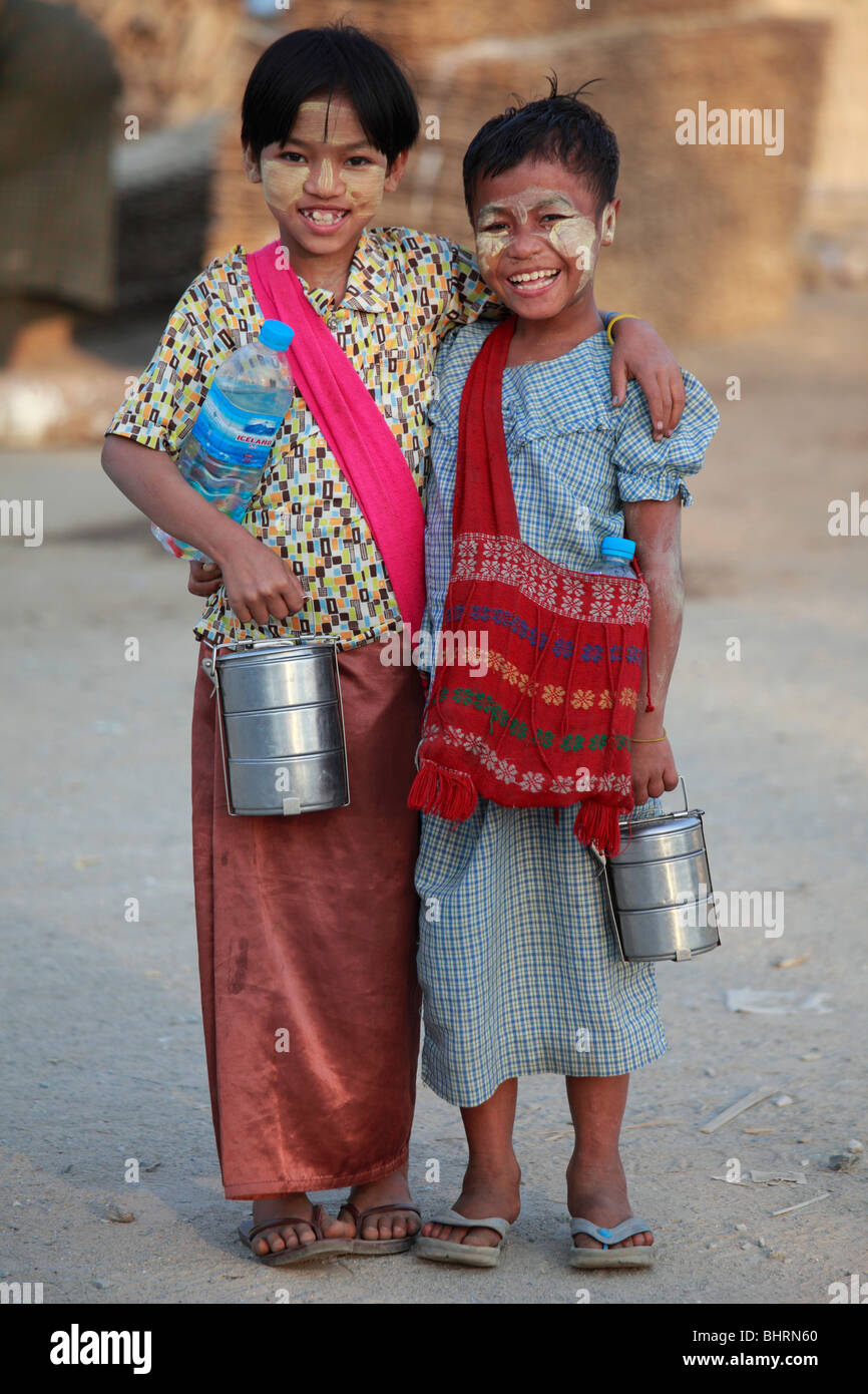 Myanmar, Burma, Mandalay, children, little girls Stock Photo - Alamy
