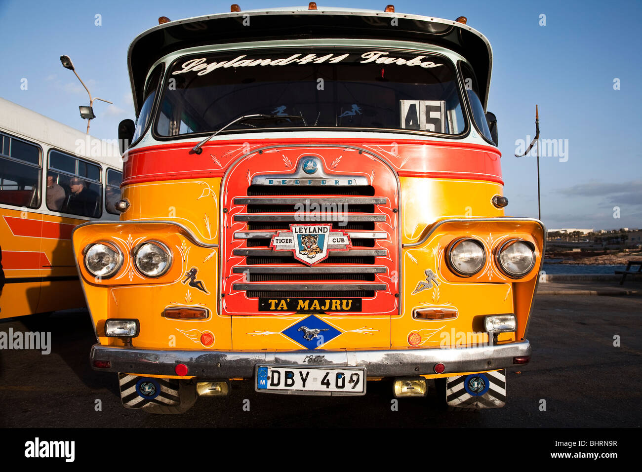 Buses on the island of Malta Stock Photo - Alamy