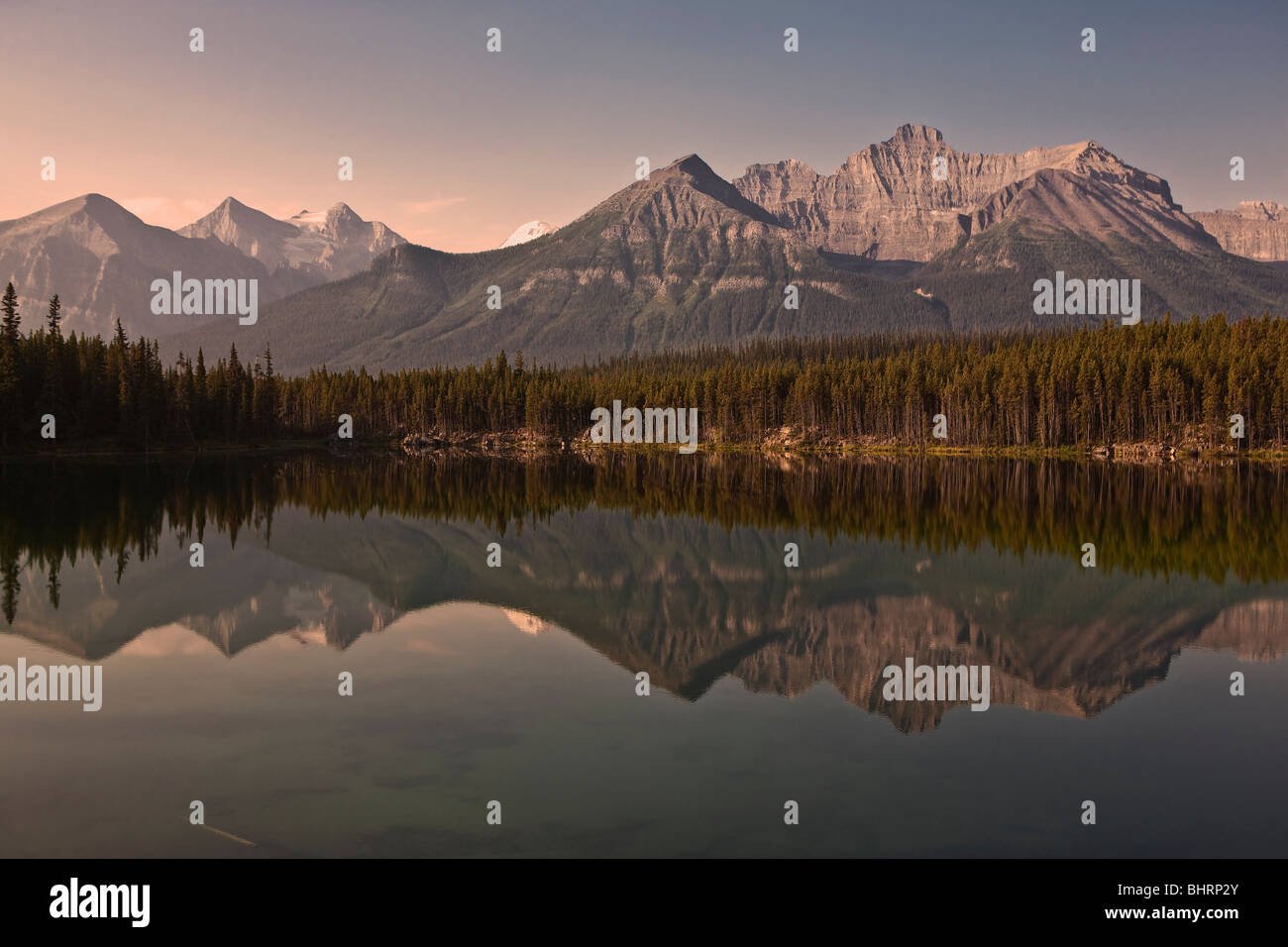 Herbert Lake - Banff National Park - Alberta - Canada Stock Photo - Alamy