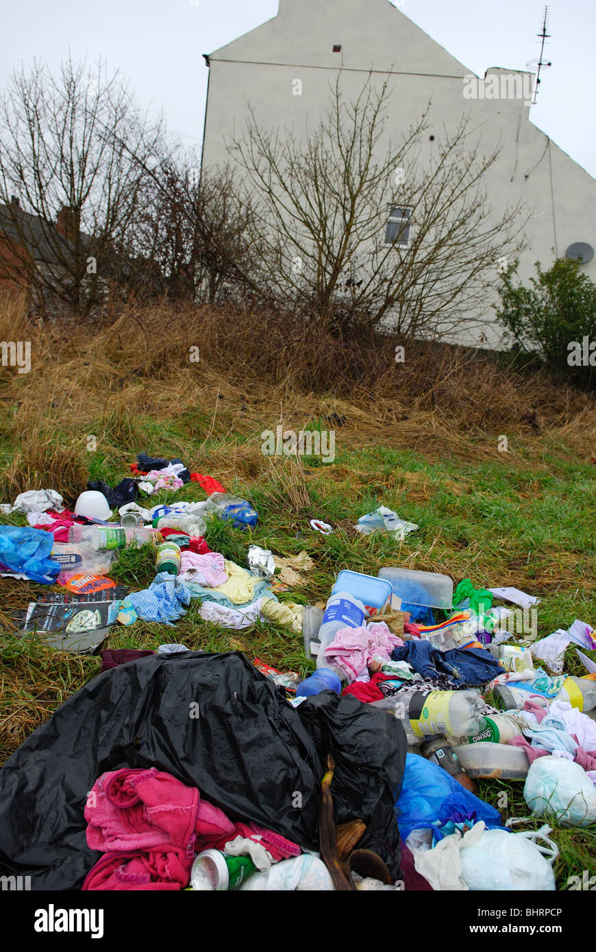 Pleasley Mansfield Nottinghamshire England.Run Down Council Estate ...