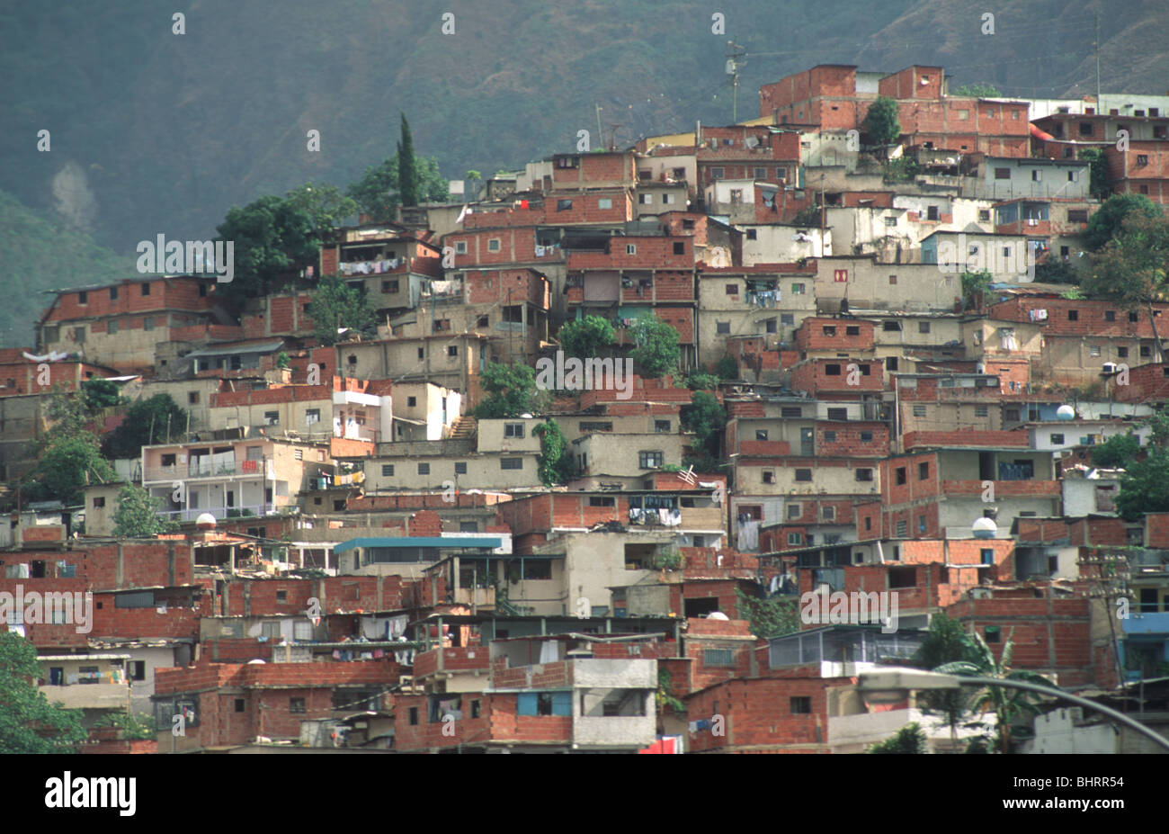 VENEZUELA . VIEWS OF POOR SHANTY TOWNS BARRIOS IN CARACAS Stock Photo ...