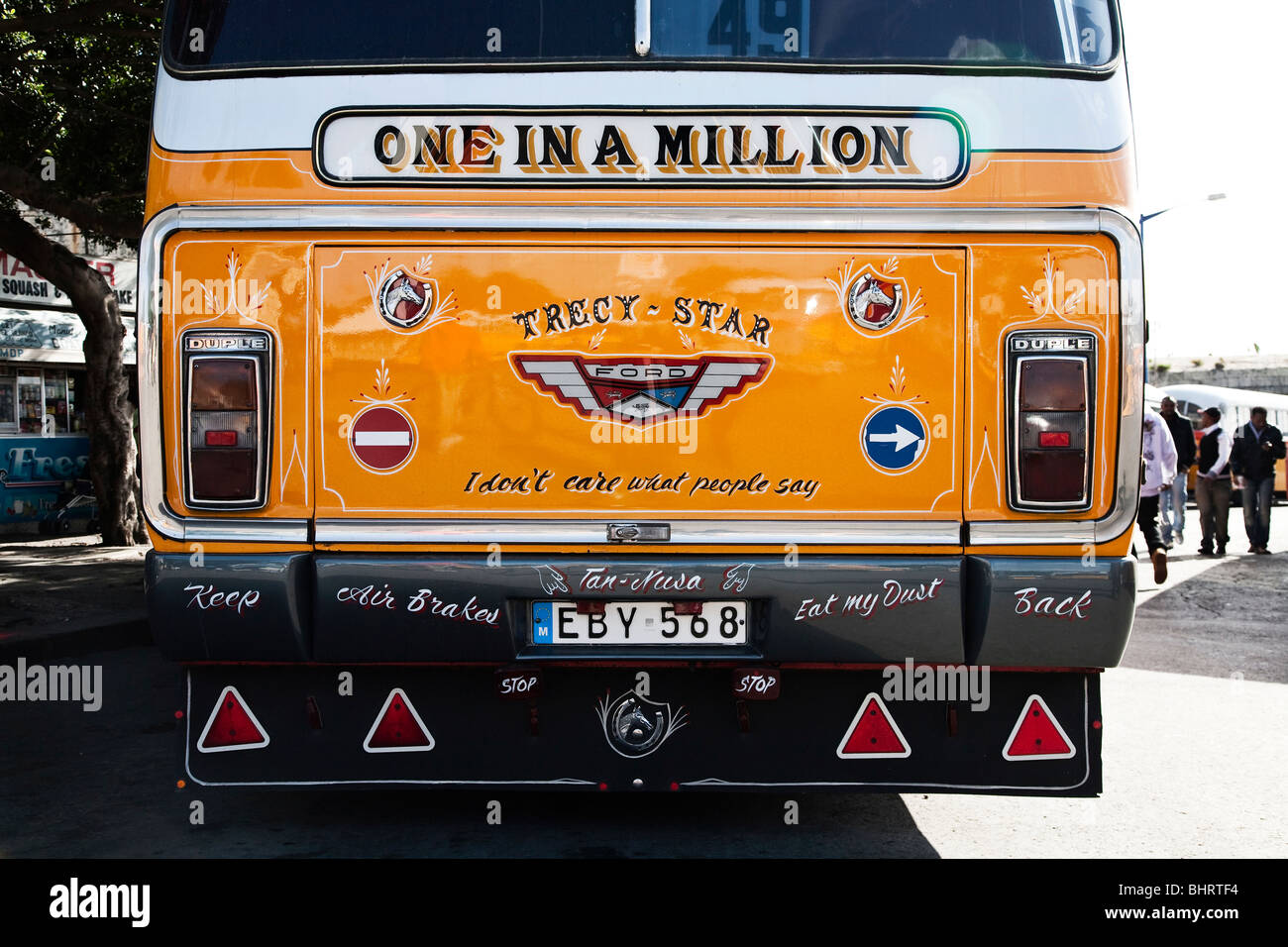 Buses on the island of Malta Stock Photo - Alamy