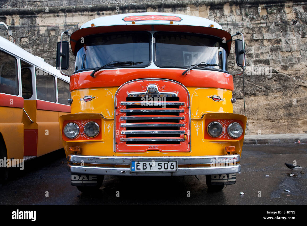 Buses on the island of Malta Stock Photo - Alamy