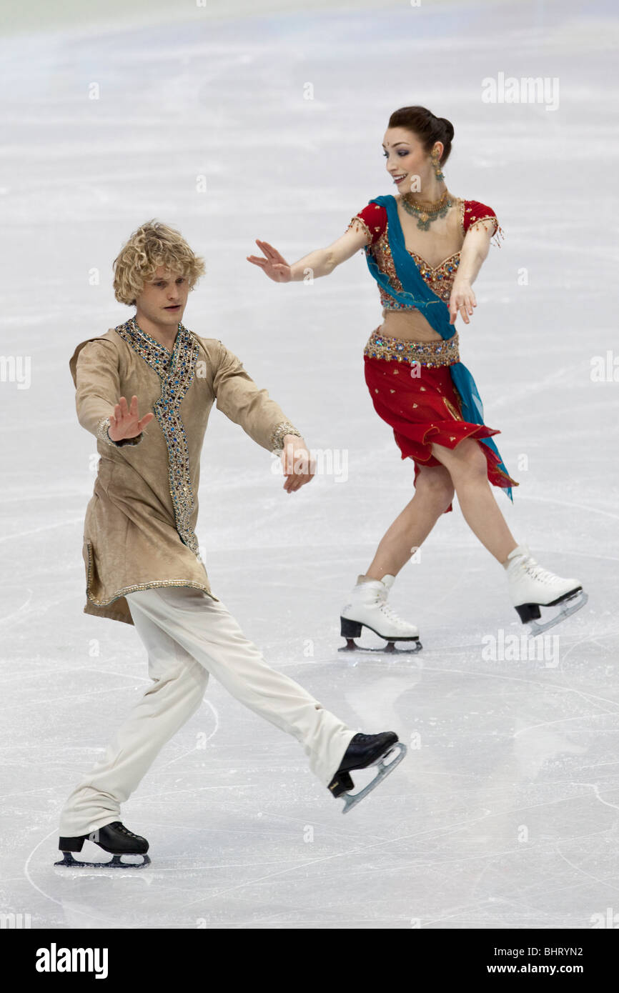 Meryl Davis and Charlie White (USA)competing in the Figure Skating Ice ...