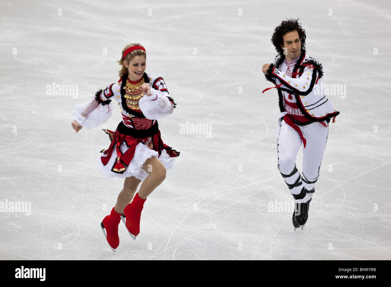 Tanith Belbin and Benjamin Agosto (USA)competing in the Figure Skating ...