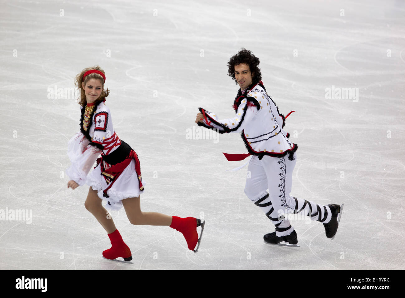Tanith Belbin and Benjamin Agosto (USA)competing in the Figure Skating ...