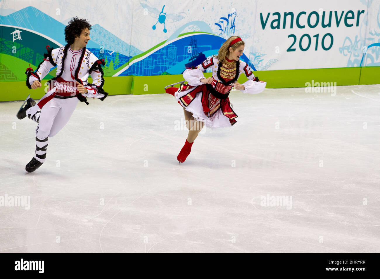 Tanith Belbin and Benjamin Agosto (USA)competing in the Figure Skating ...