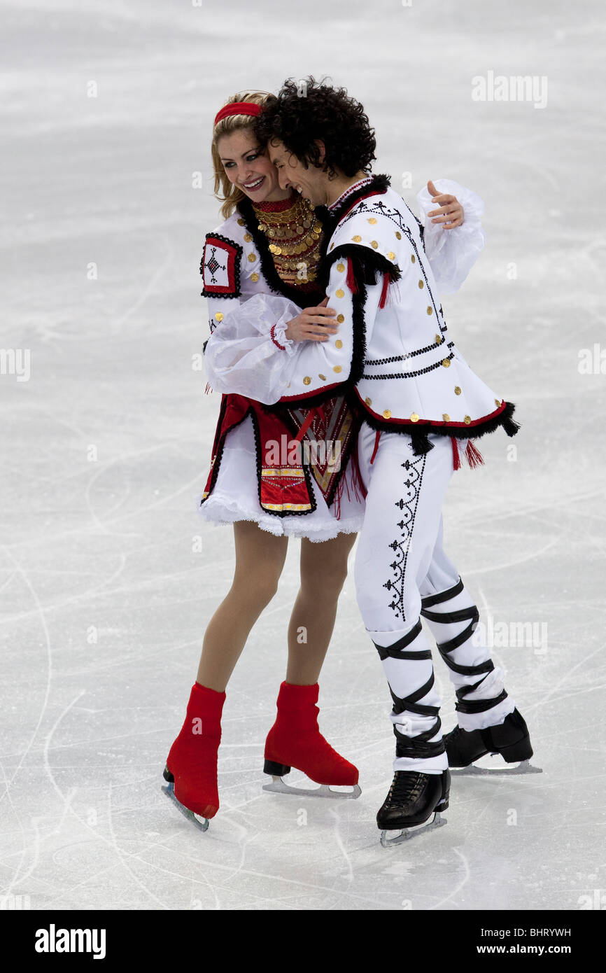 Tanith Belbin and Benjamin Agosto (USA)competing in the Figure Skating ...