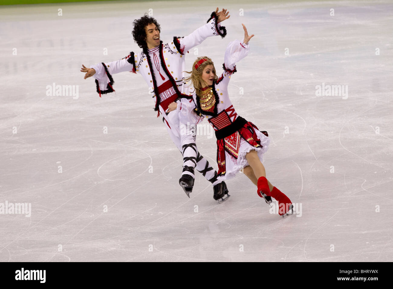 Tanith Belbin and Benjamin Agosto (USA)competing in the Figure Skating ...