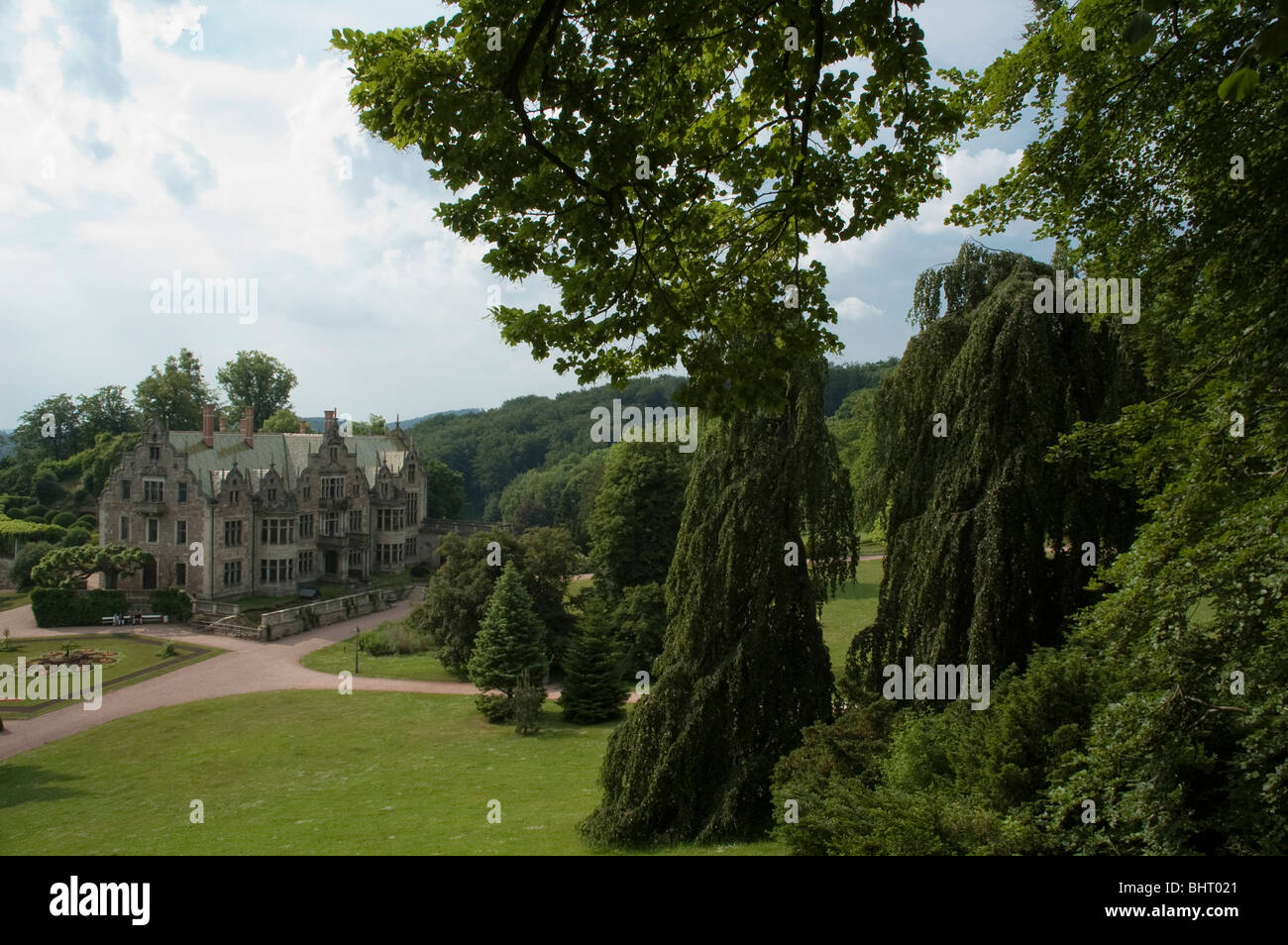Schloss und Park Altenstein, Bad Liebenstein, Thüringen, Deutschland ...