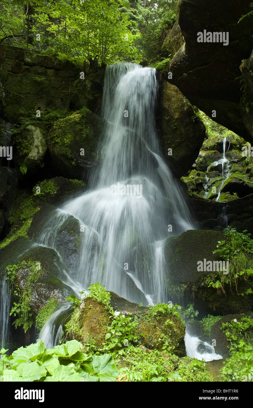 Kirnitzsch Valley, Lichtenhain Waterfalls, Saxon Switzerland, Saxony ...