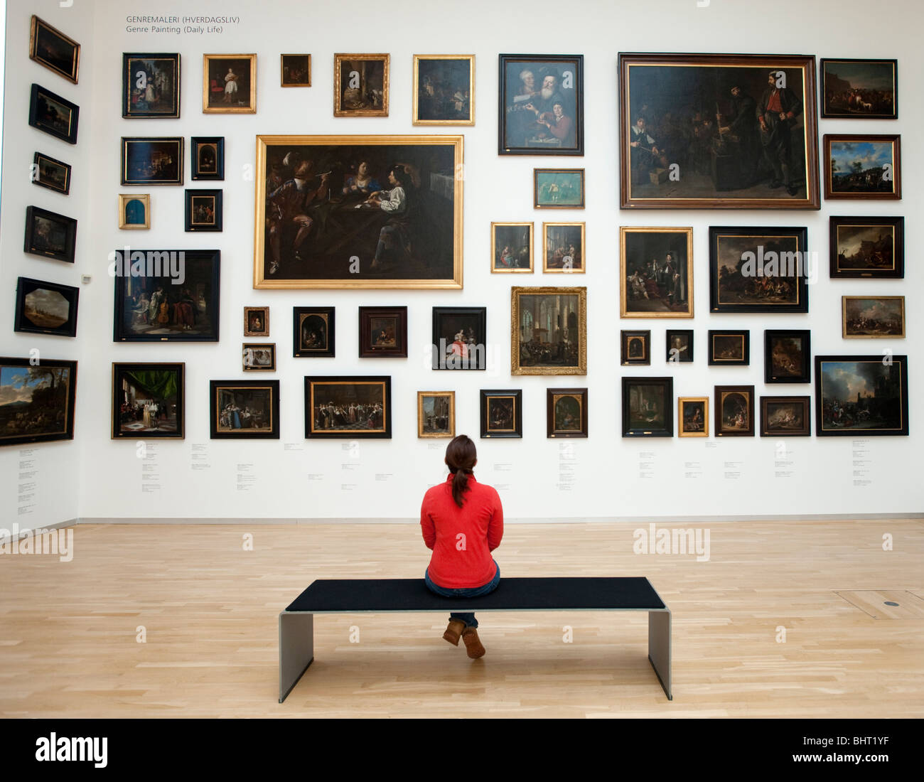Painting gallery at Statens Museum for Kunst or Royal Museum of Fine ...