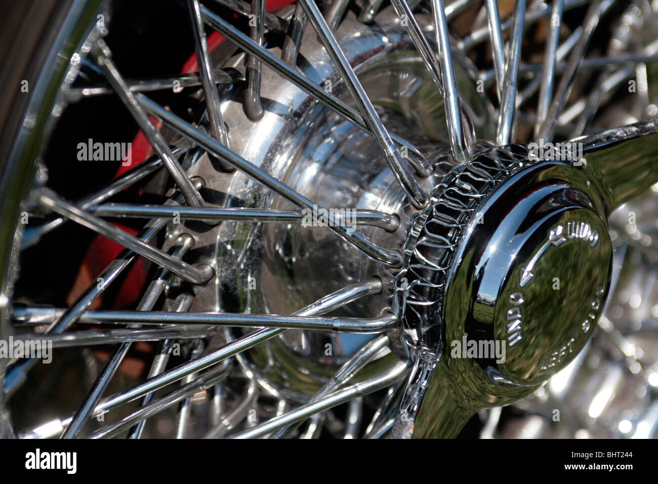Chrome Wire Wheels Stock Photo - Alamy