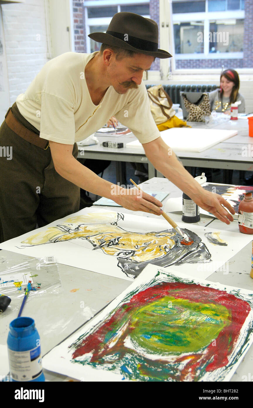 Billy Childish artist, giving a masterclass in self portraiture ...