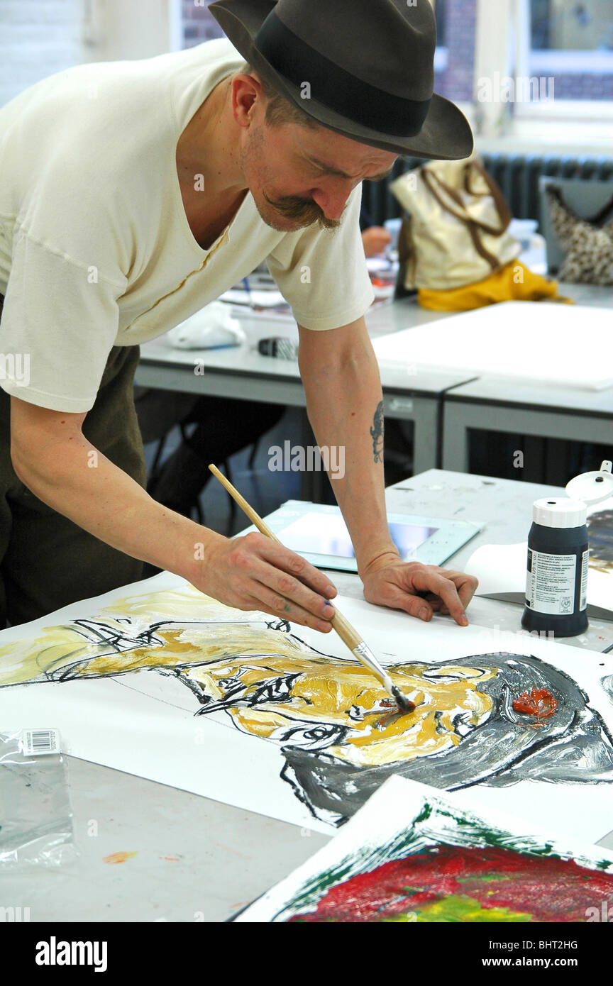 Billy Childish artist, giving a masterclass in self portraiture ...