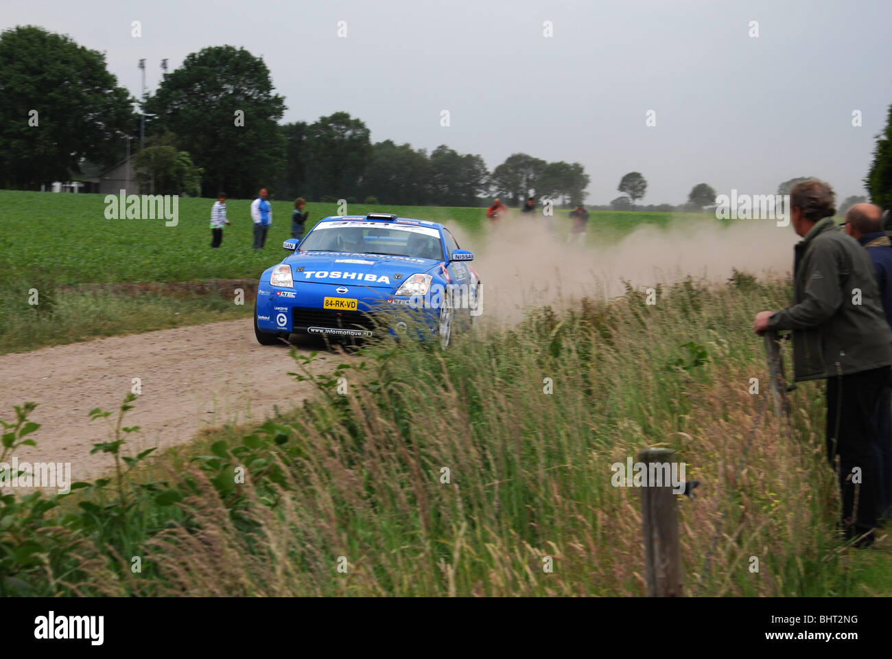 Nissan 350Z at 2009 Dutch Paradigit-ELE rally Stock Photo - Alamy