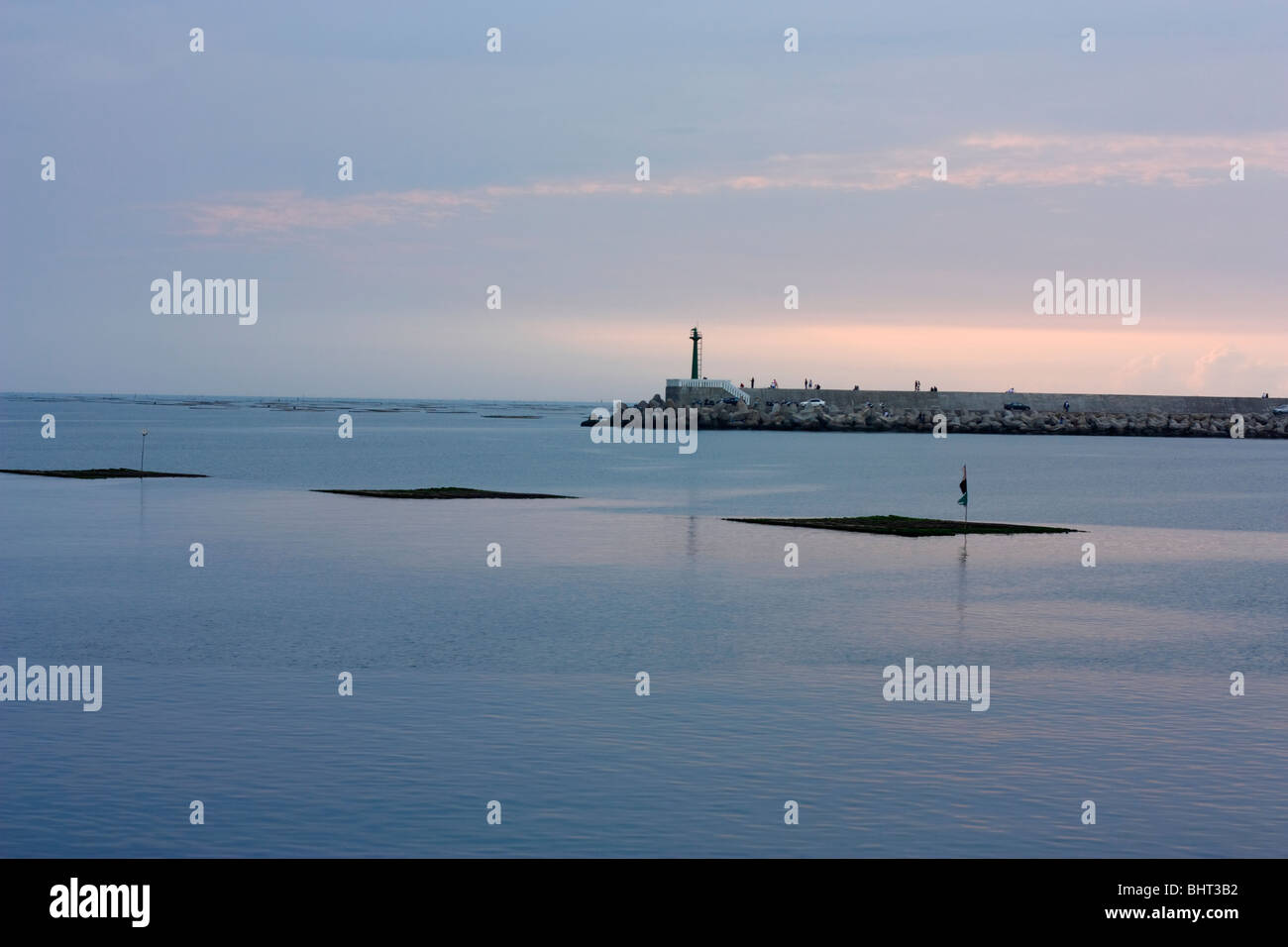 AnPing Harbor entrance at sunset. Tainan, Taiwan Stock Photo - Alamy