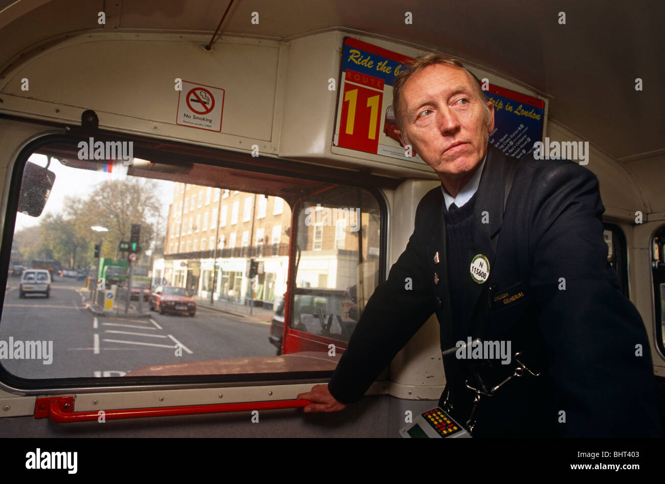 Bus conductor london hi-res stock photography and images - Alamy
