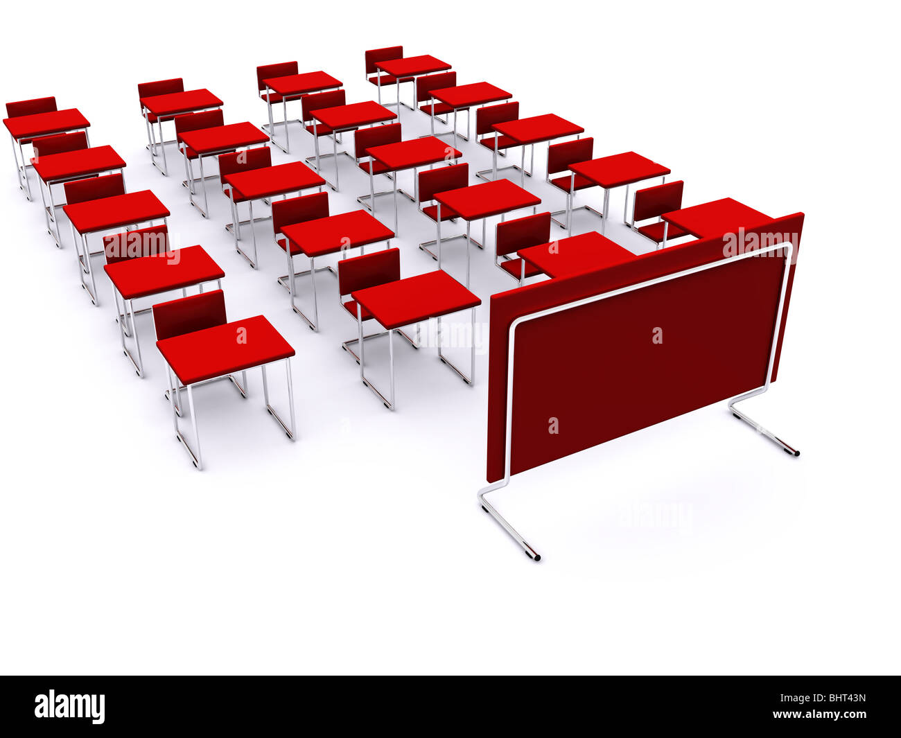 School classroom furniture Cut Out Stock Images & Pictures - Alamy