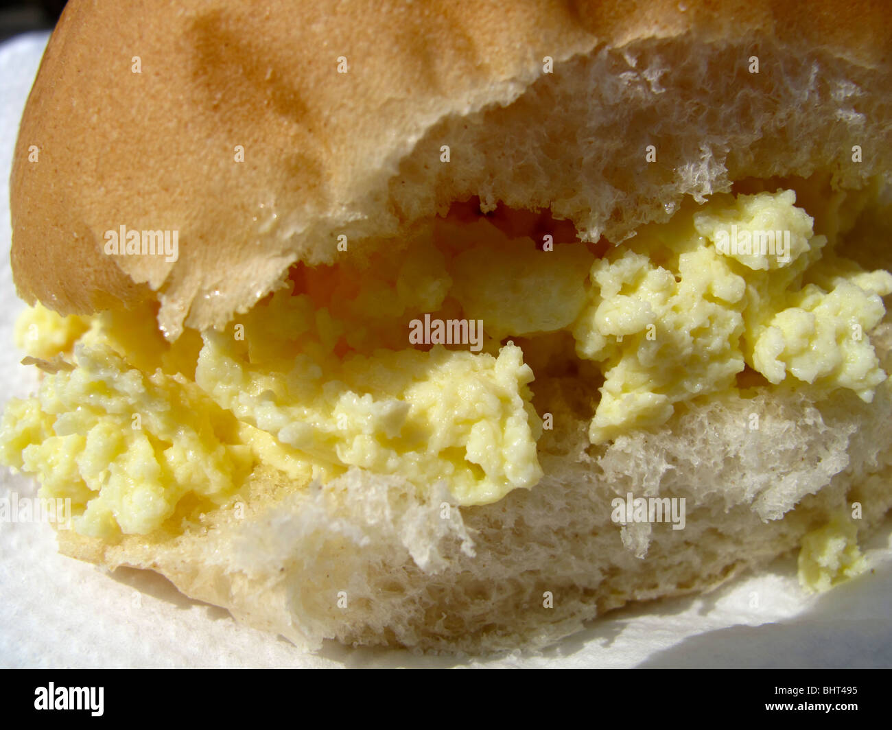 Scrambled egg roll Stock Photo - Alamy