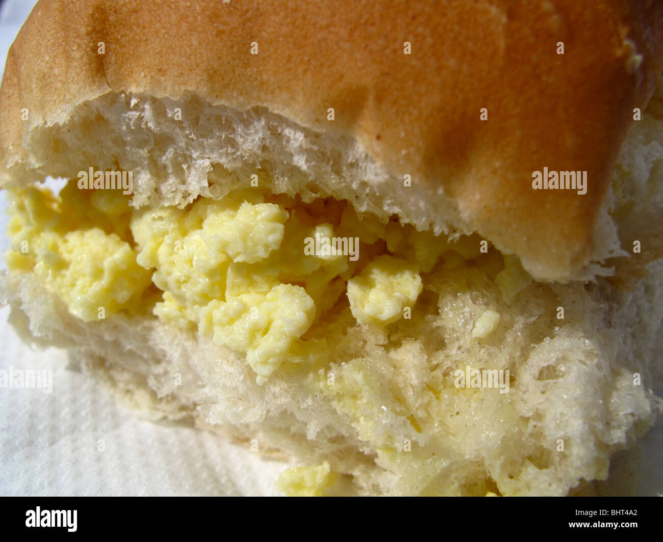 Scrambled egg roll Stock Photo - Alamy