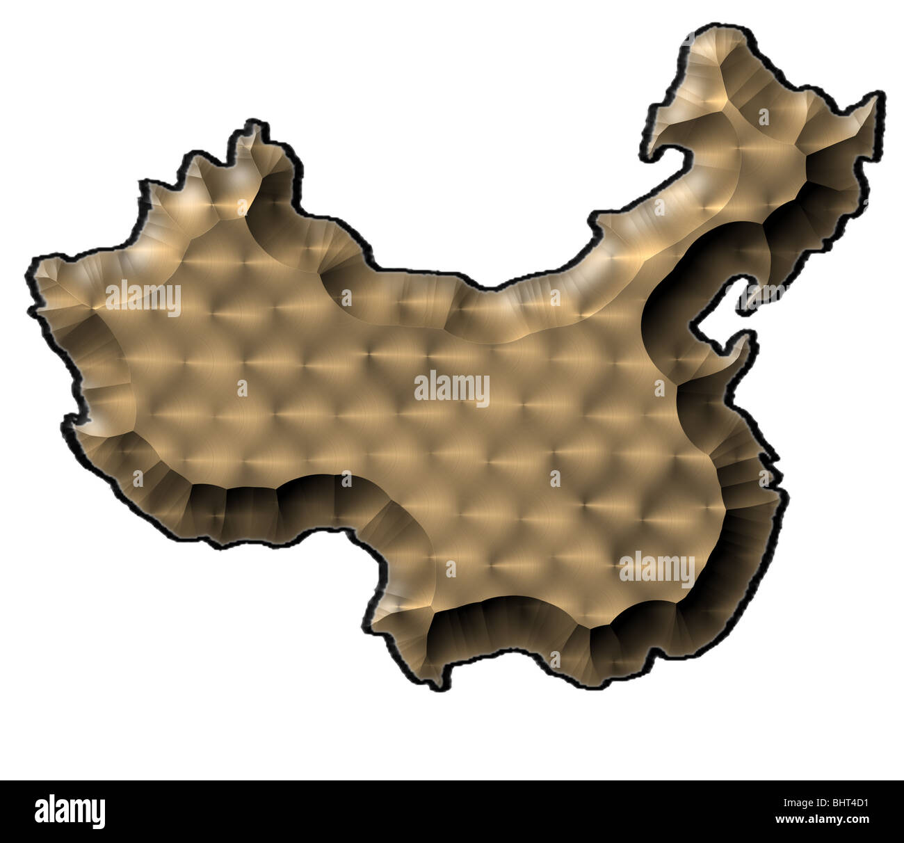 China Gold Map High Resolution Stock Photography and Images - Alamy