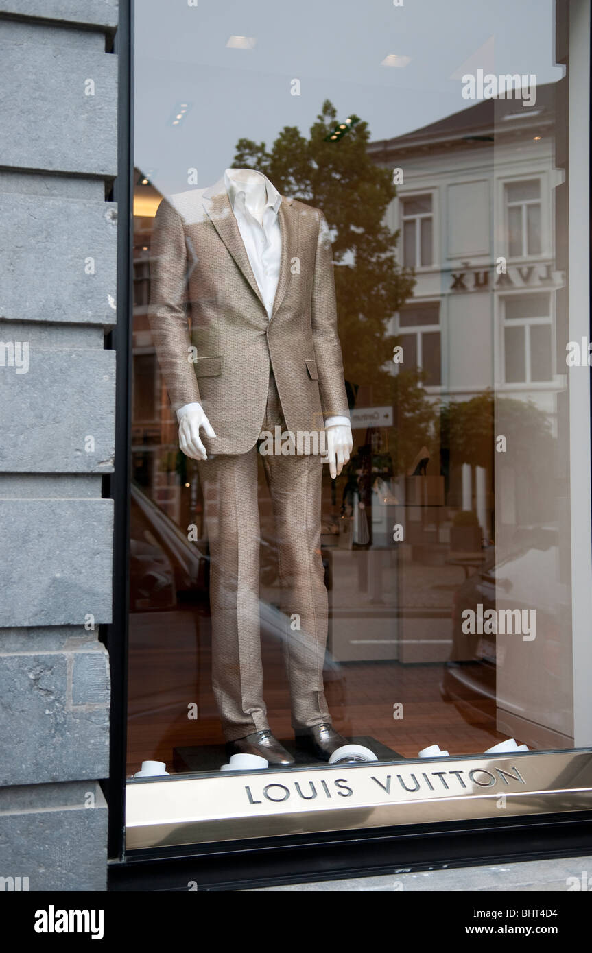Louis Vuitton shop window Antwerp Antwerpen Belgium Europe Stock Photo ...