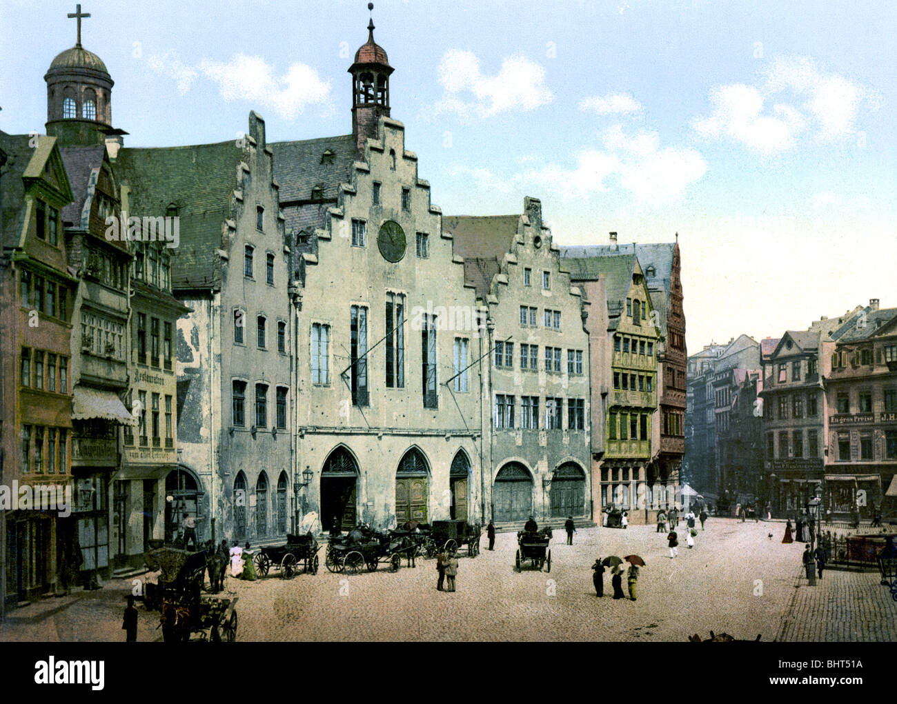 Römerberg mit Römer Frankfurt am Main Stock Photo - Alamy