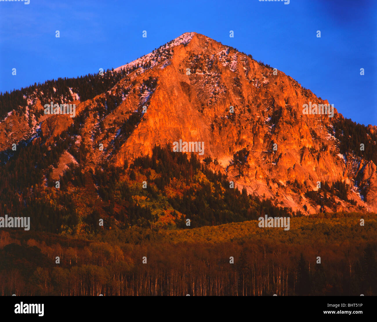 Crested Butte at Sunrise Colorado USA Stock Photo - Alamy