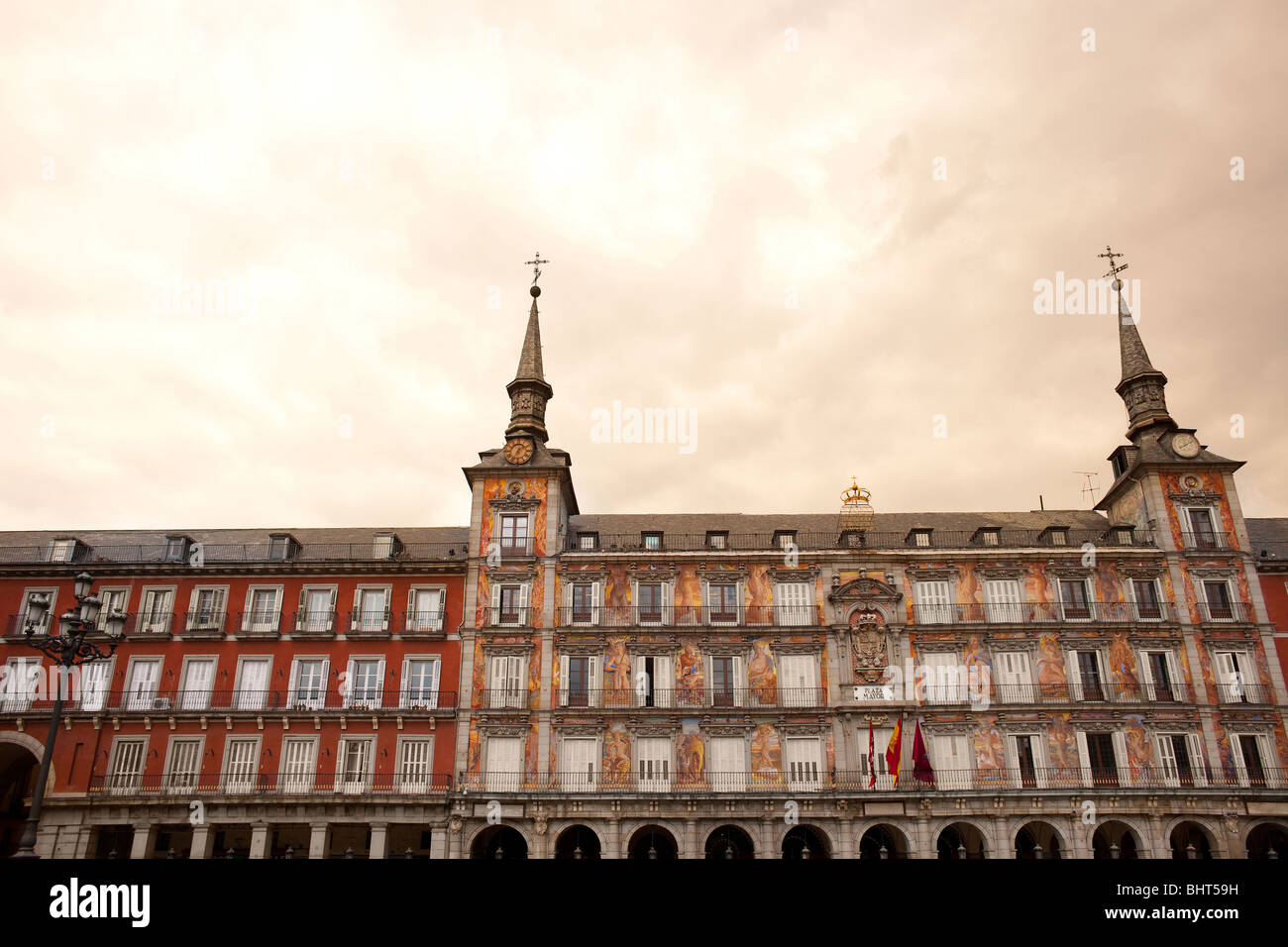 Plaza mayor madrid clock tower hi-res stock photography and images - Alamy