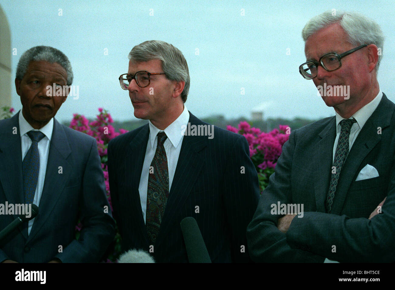 NELSON MANDELA JOHN MAJOR & DOUGLAS HURD BILATERAL MEETING 18 October ...