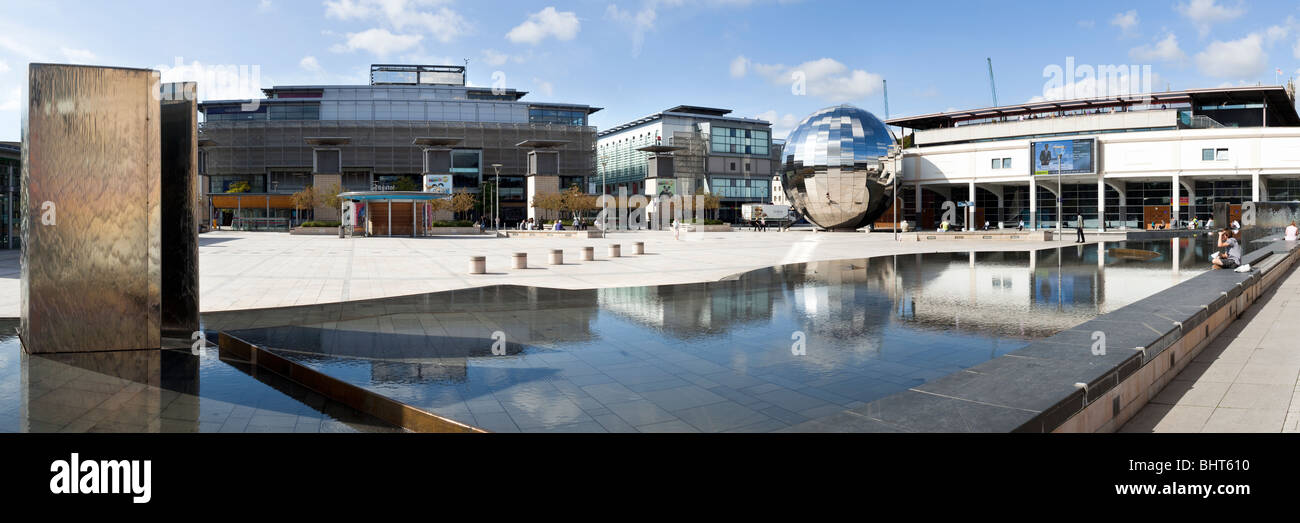 A panoramic view of Millennium Square, Bristol Stock Photo - Alamy