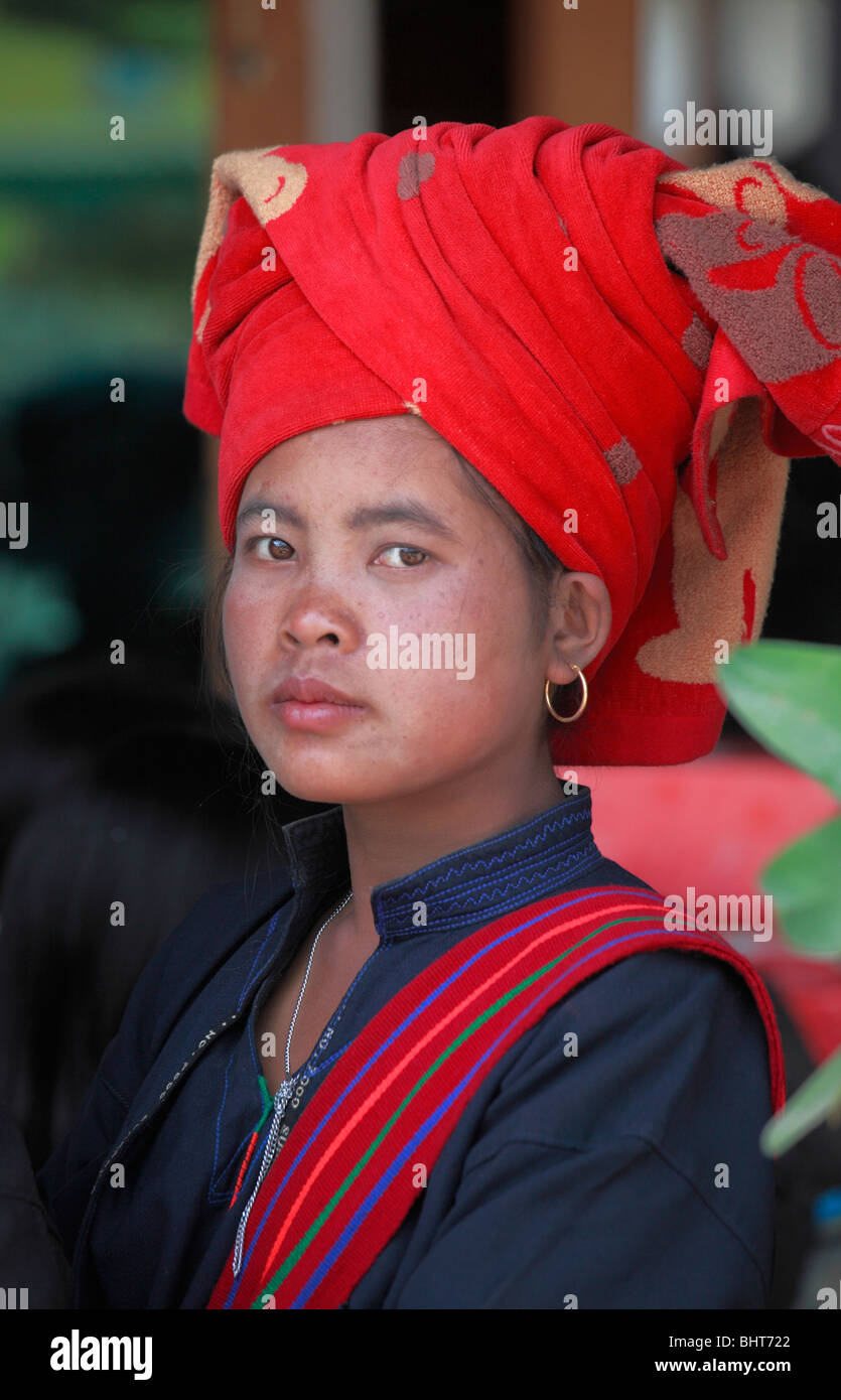 Myanmar, Burma, Nyaungshwe, Shan woman portrait, tribal people, Shan ...