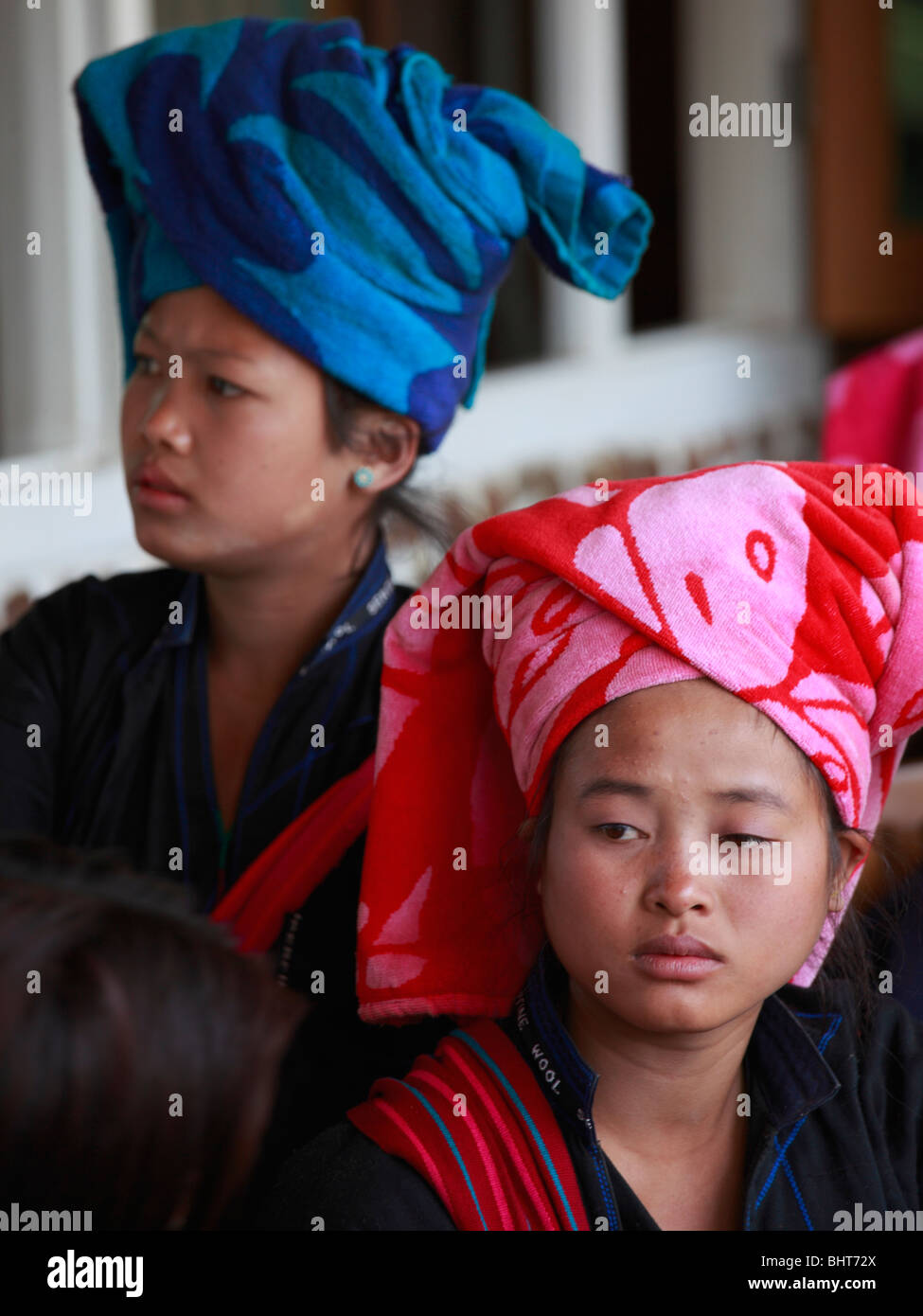 Myanmar, Burma, Nyaungshwe, Shan women portrait, tribal people, Shan ...