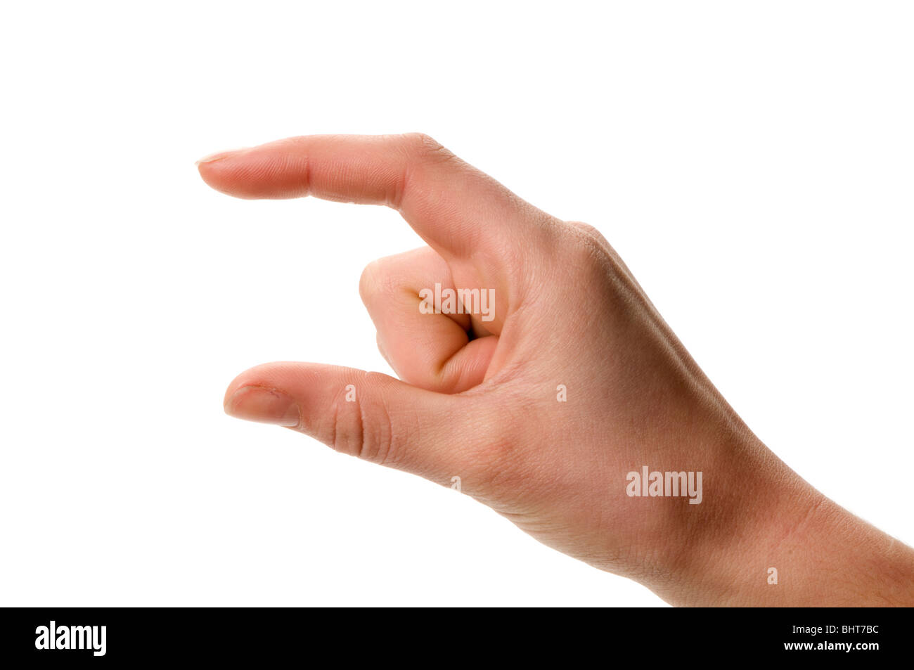 Hand measurement gesture hi-res stock photography and images - Alamy