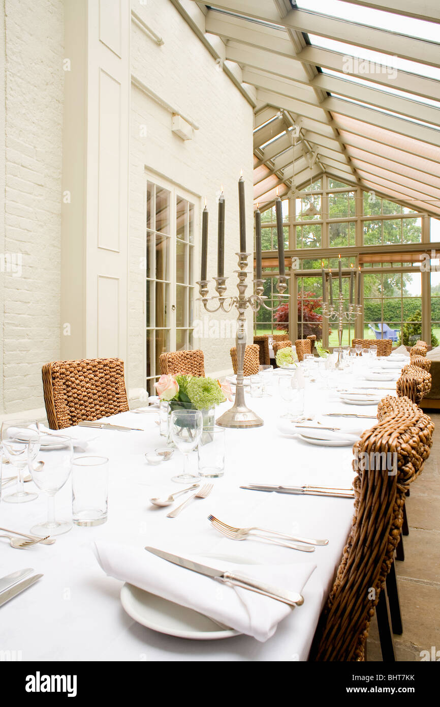 Interiors conservatories dining rooms traditional hi-res stock ...