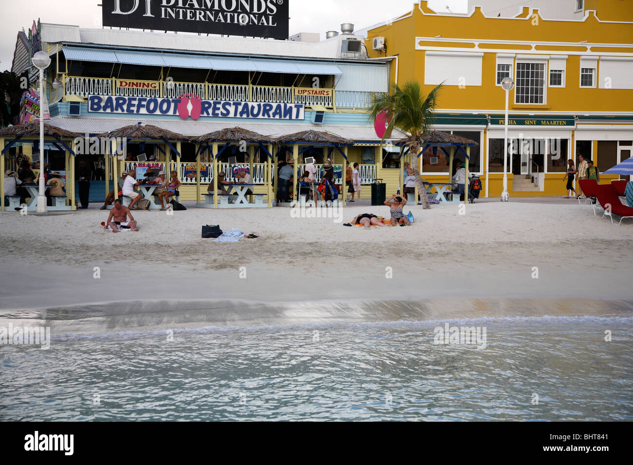 Caribbean, Philipsburg, St Martin, Dutch side, waterfront Stock Photo ...
