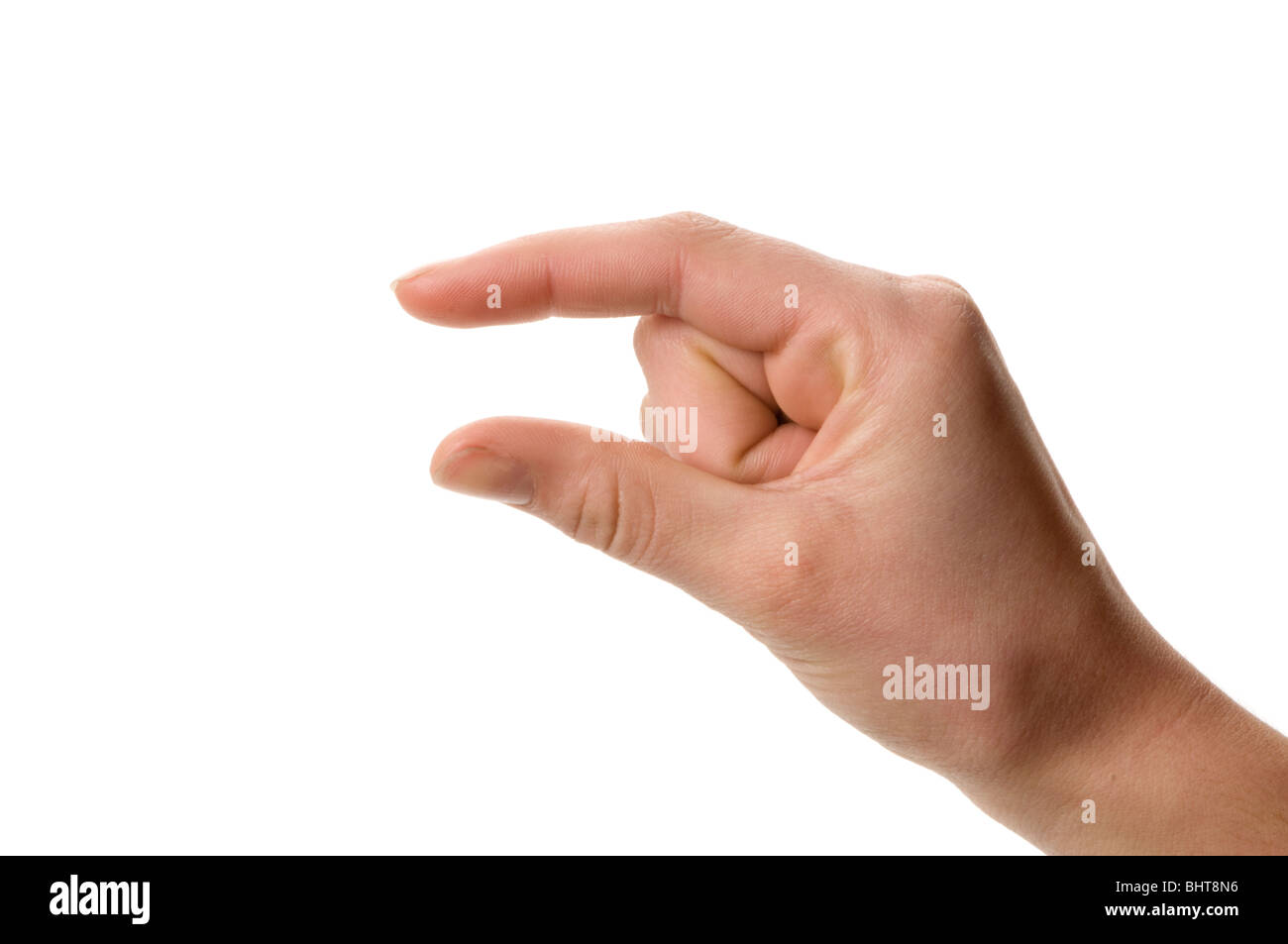 single hand on white Stock Photo - Alamy