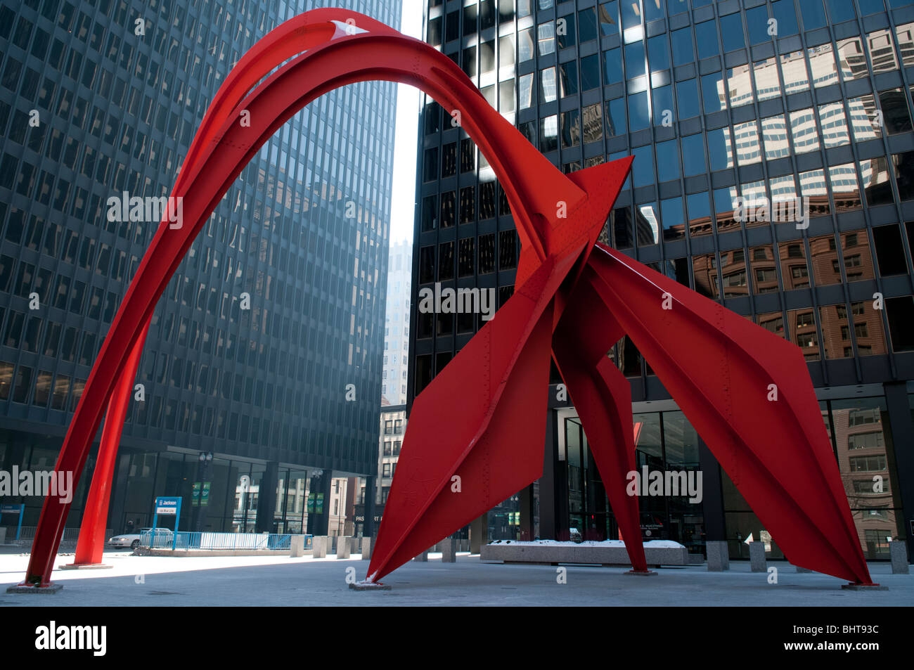 Calder's flamingo by alexander calder hi-res stock photography and ...