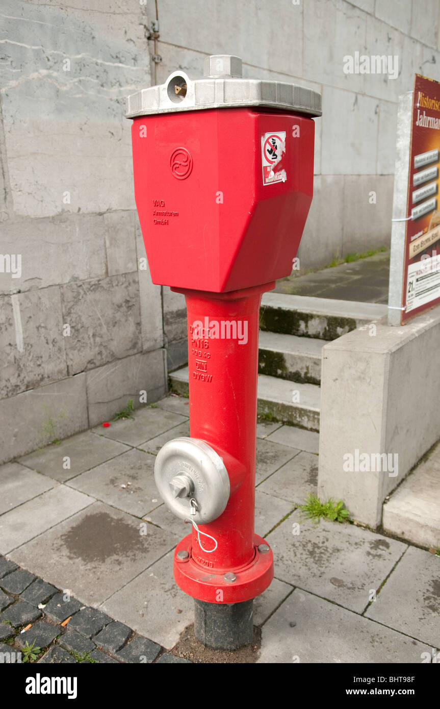 Fire water Hydrant Aachen Germany Europe Stock Photo - Alamy