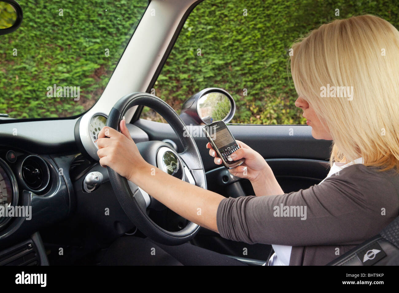 Young Caucasian Woman Driving Car Uk Stock Photos & Young Caucasian ...