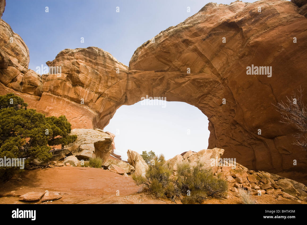 Broken Arch at Arches National Park, Utah Stock Photo - Alamy