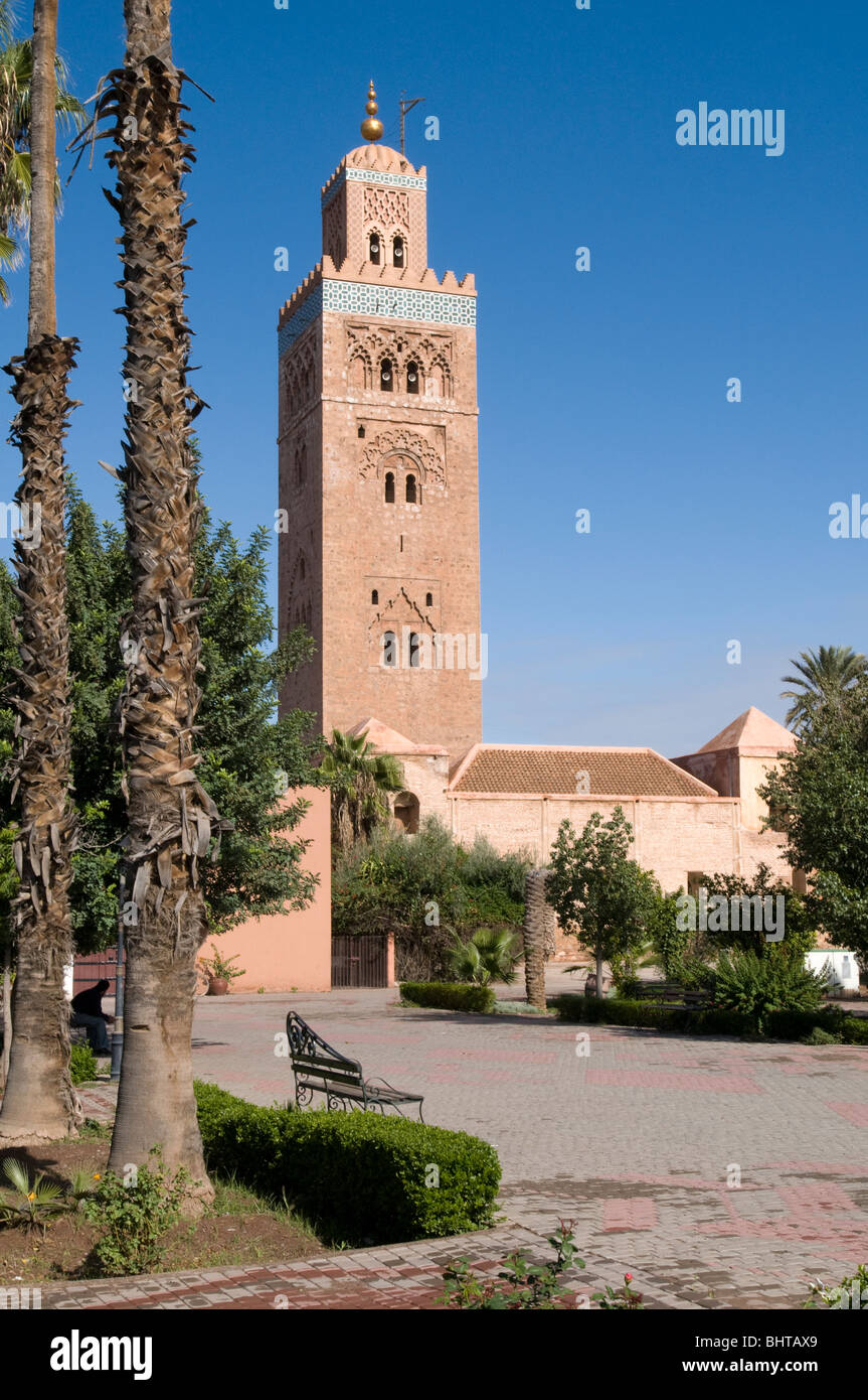 The minaret of the Koutoubia mosque, Marrakech, Morocco Stock Photo - Alamy